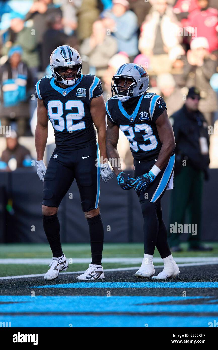 Carolina Panthers wide receiver David Moore (83) celebrates after ...