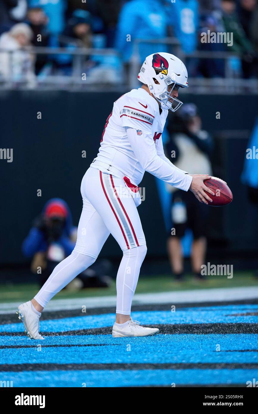 Arizona Cardinals punter Michael Palardy (10) prepares to kick the ball ...