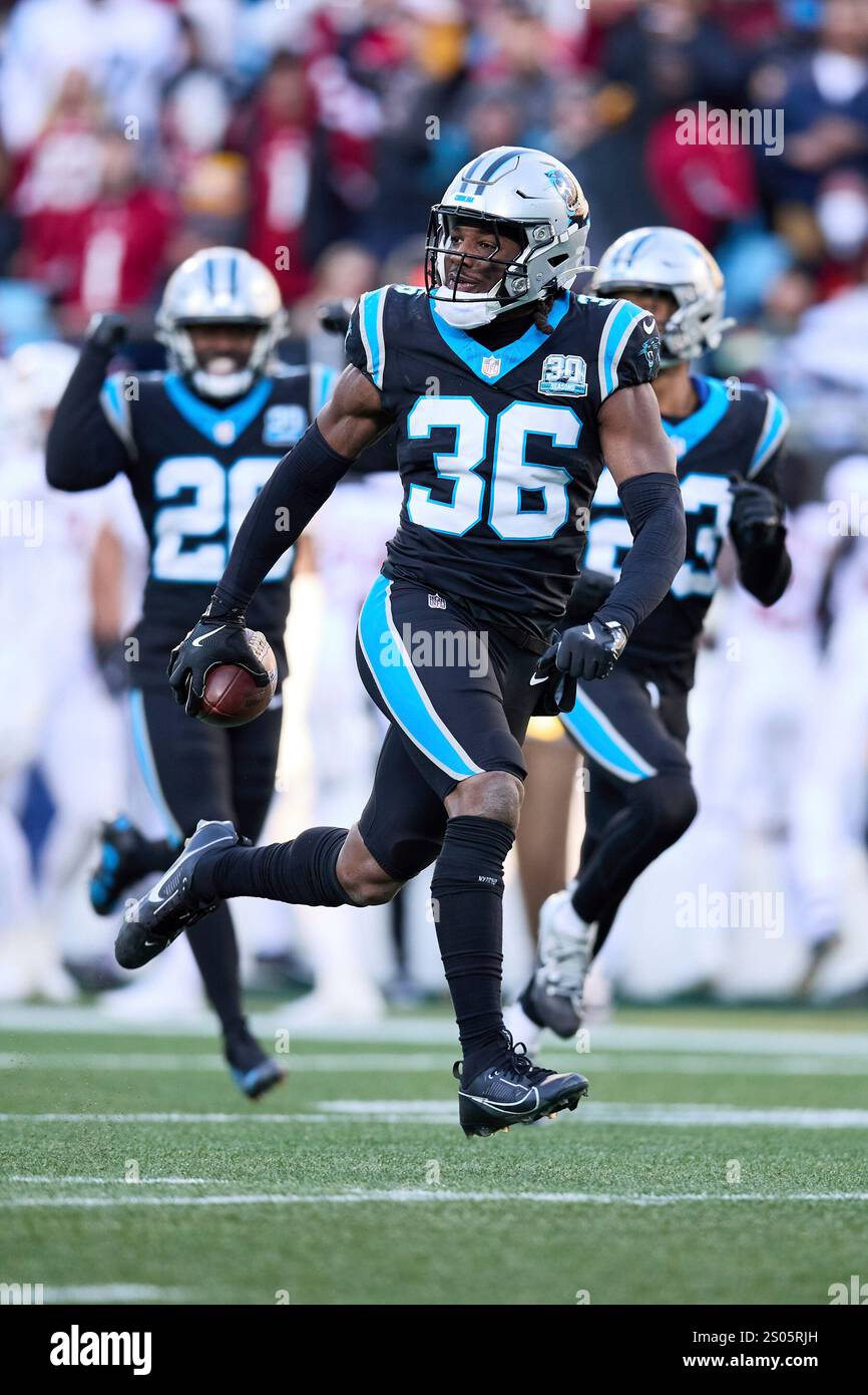 Carolina Panthers safety Demani Richardson (36) celebrates after ...