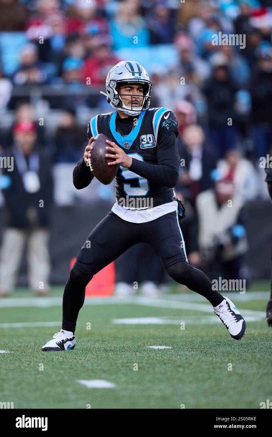 Carolina Panthers quarterback Bryce Young (9) looks for an open ...