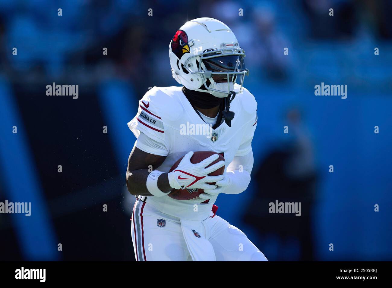 Arizona Cardinals wide receiver Greg Dortch (4) warms up prior to an ...
