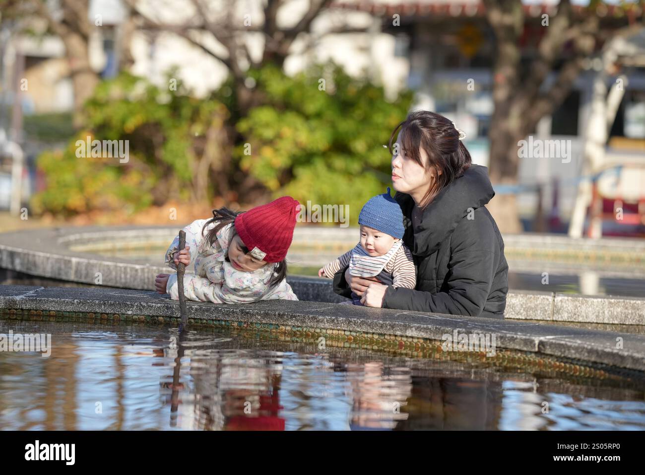 A five-month-old baby, a three-year-old girl, and a Japanese woman in ...