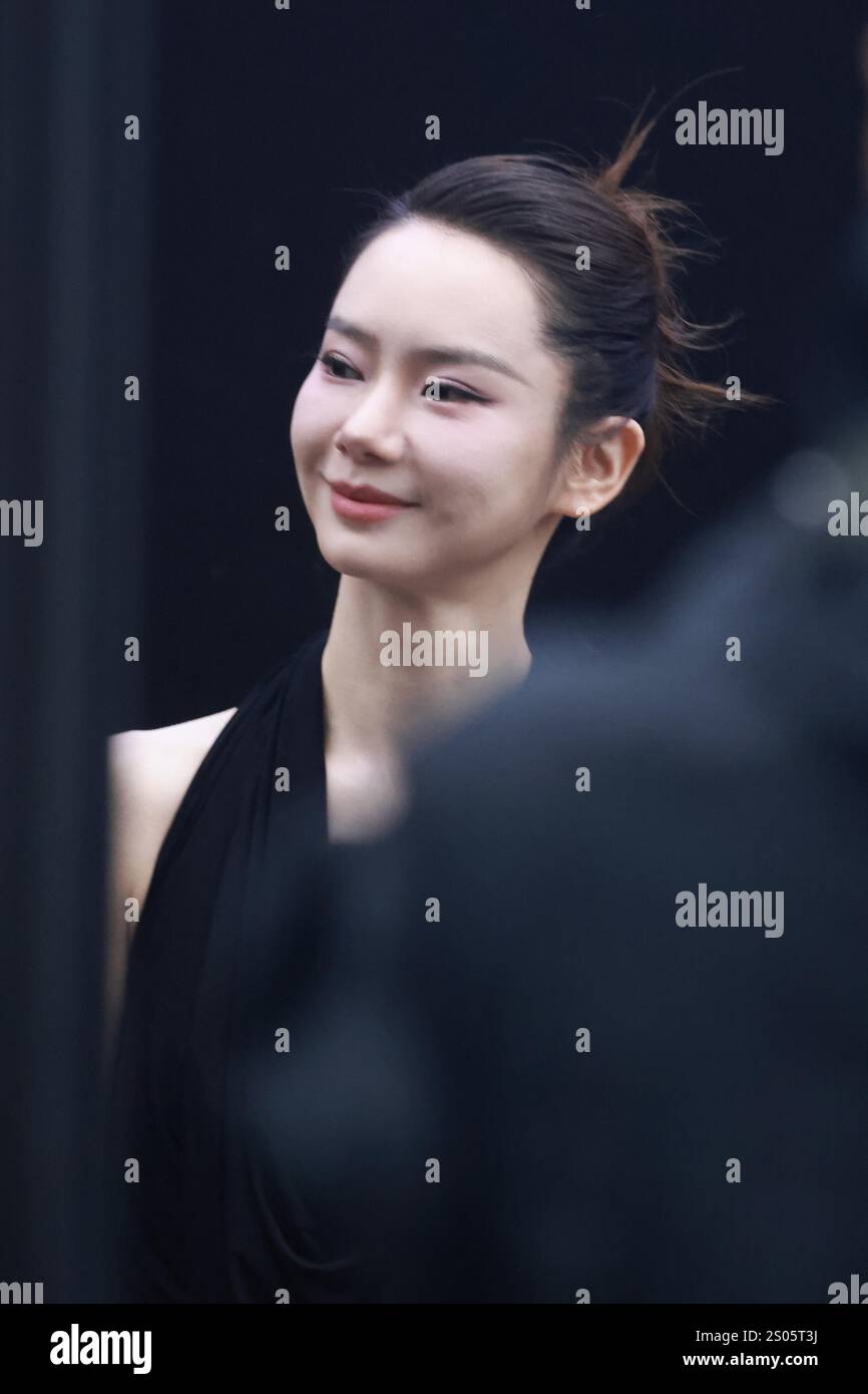 Chinese singer and actress Stephy Qi attends an activity in Chengdu ...