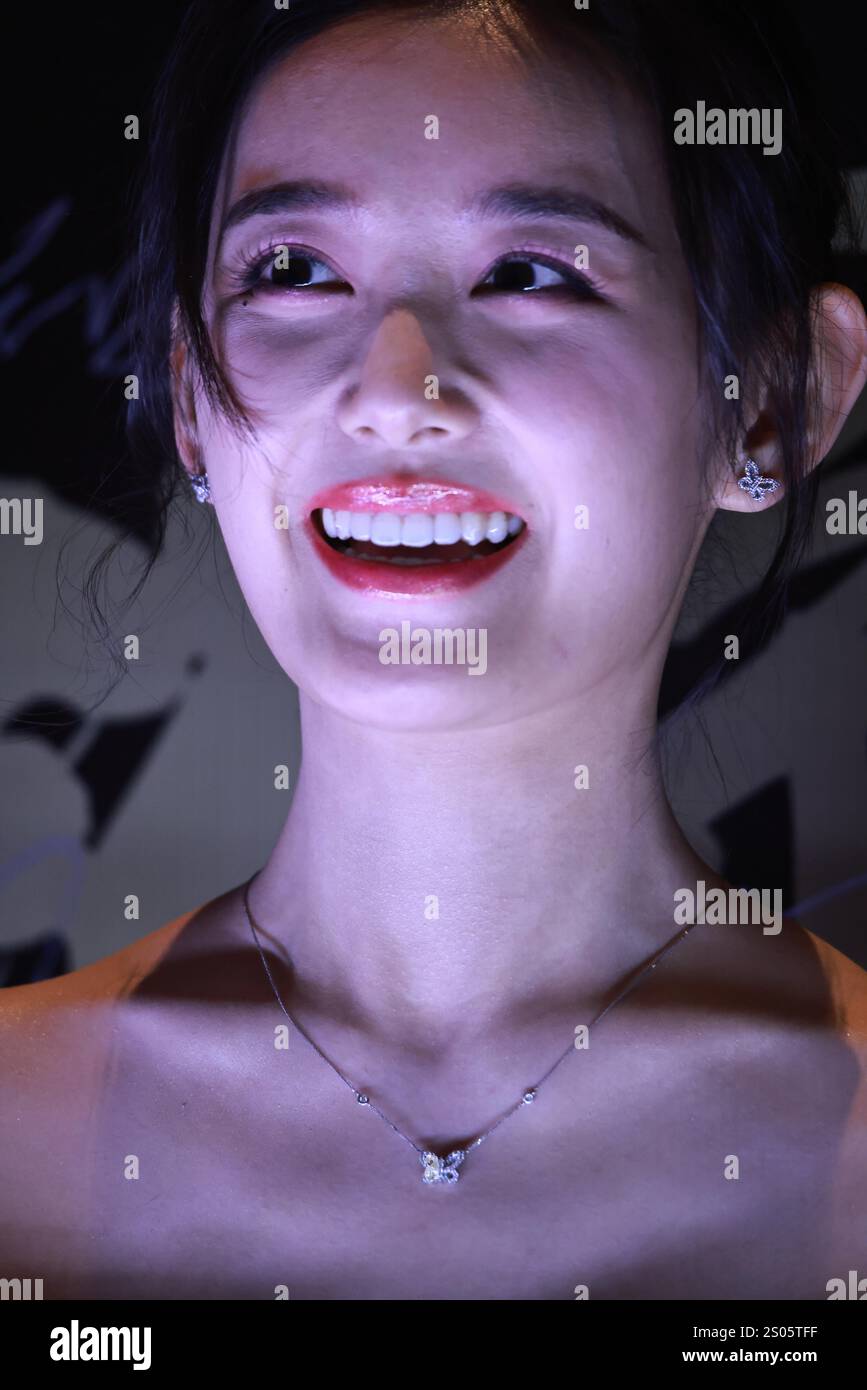 Chinese actress Jiang Yiyi attends an activity in Shanghai, China, 22 ...