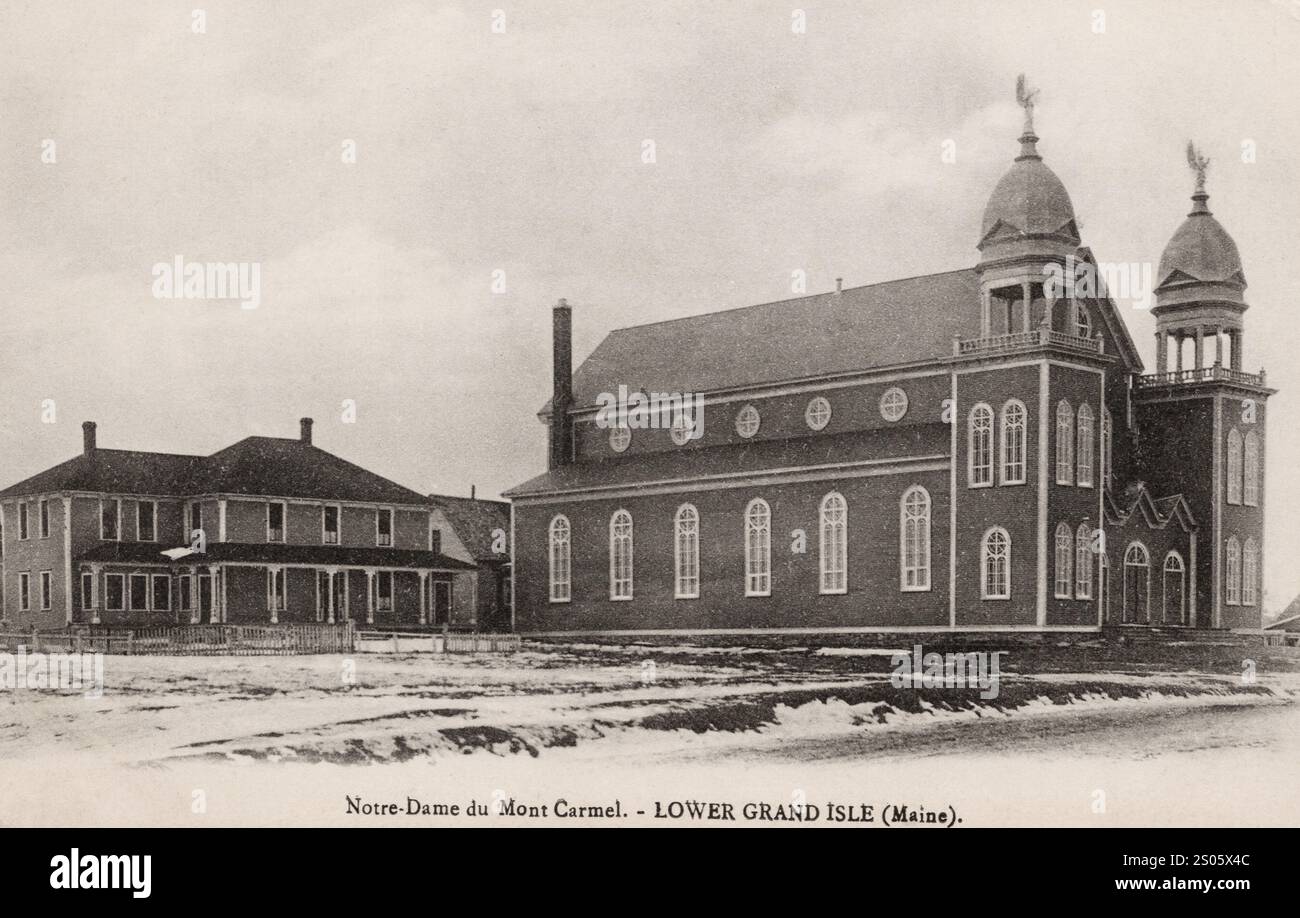 Notre Dame du Mont Carmel, Lower Grand Isle Maine USA, approx 1910 ...