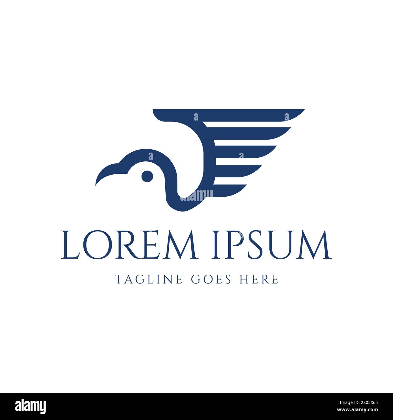 Simple Minimalist Flying Bird Wings Icon Illustration Logo Design Vector Stock Vector Image ...