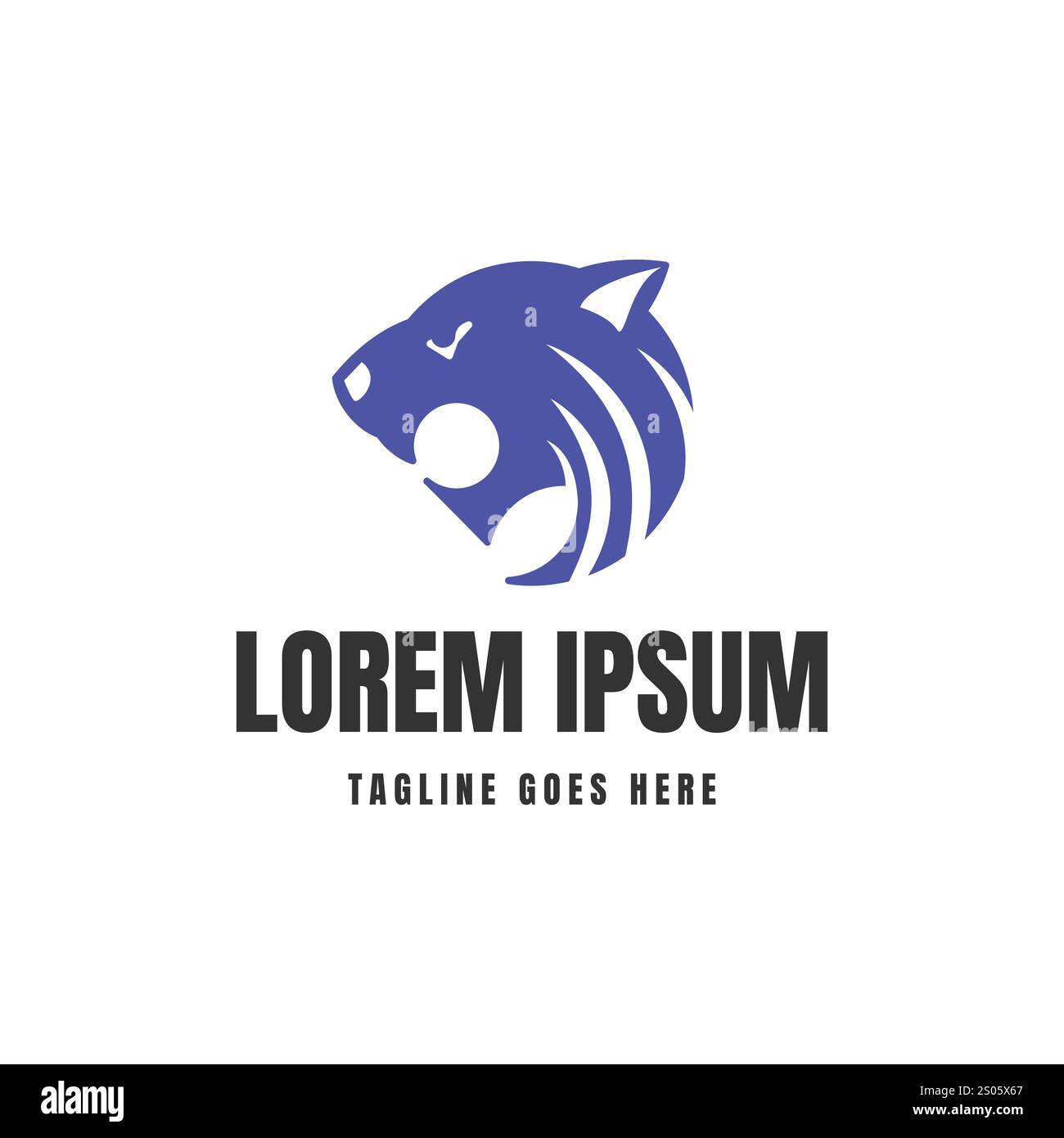 Angry Strong Tiger Jaguar Puma Leopard Head Illustration Logo Design ...