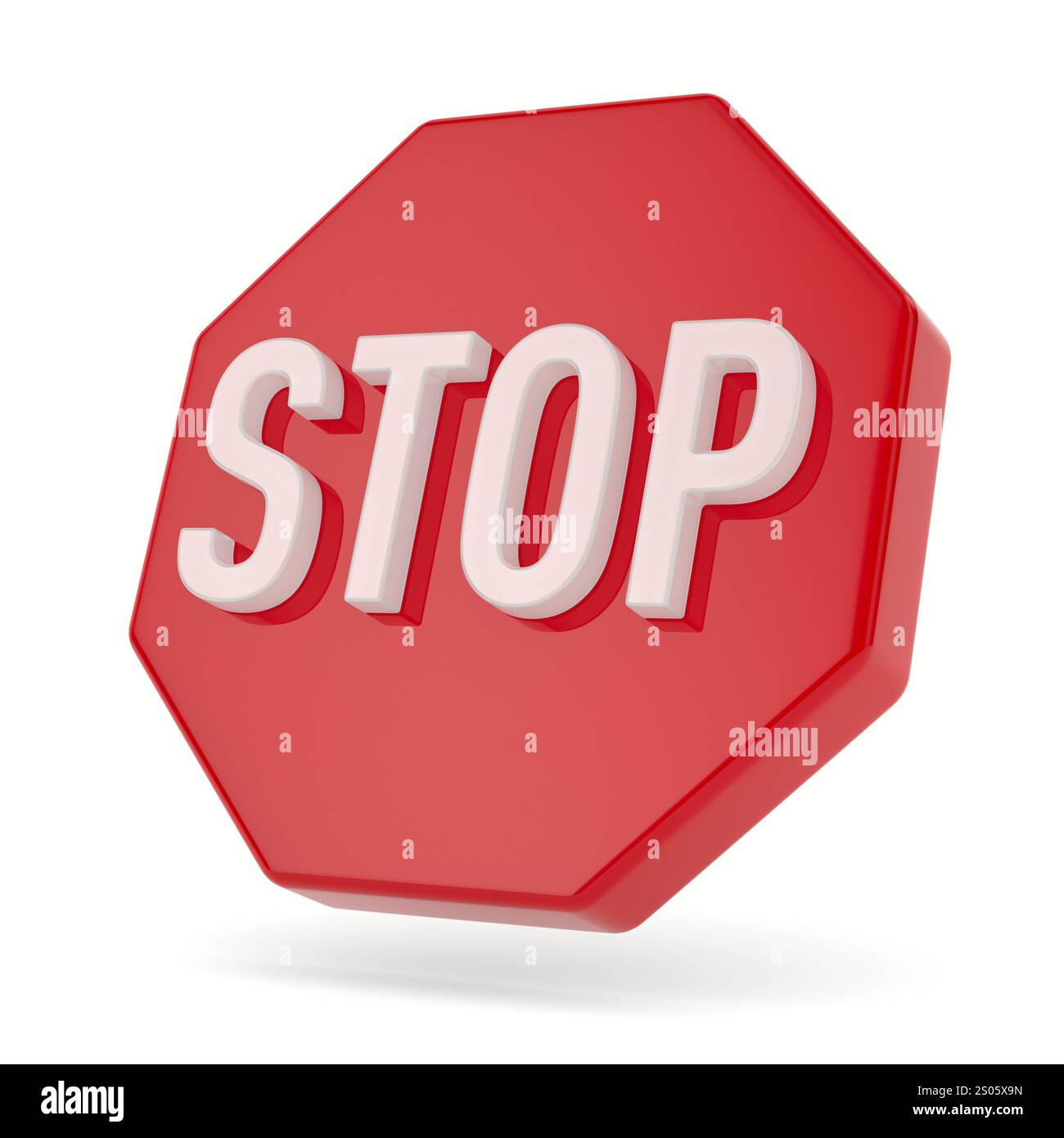 Red octagon icon Cut Out Stock Images & Pictures - Alamy