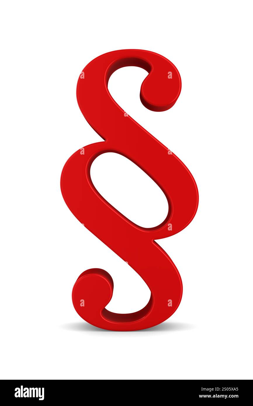 Symbol paragraph on white background. Isolated 3D illustration Stock ...