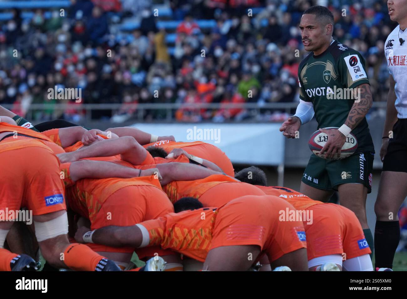Verblitz's Aaron Smith during the 2024-25 Japan Rugby League One match ...