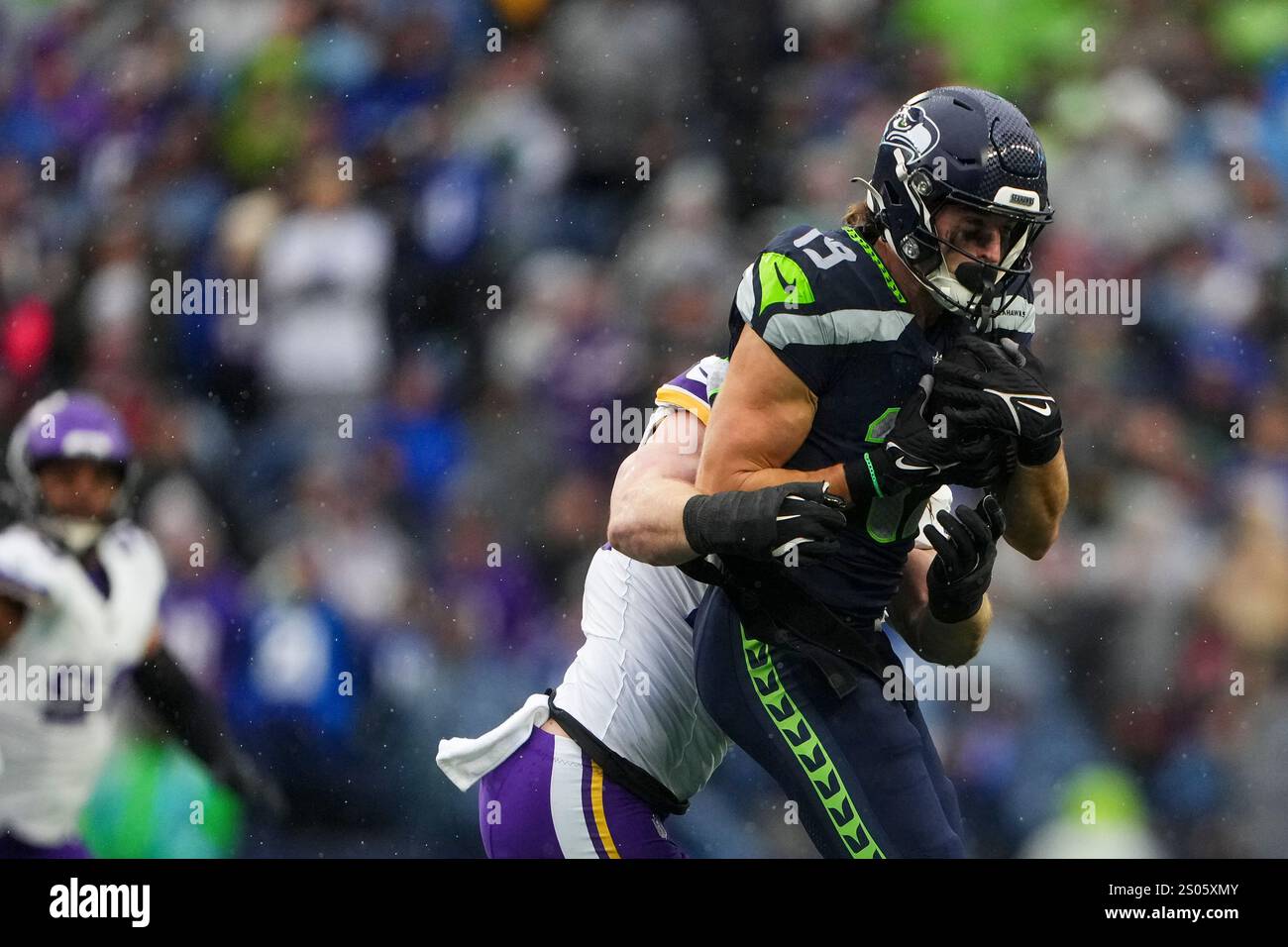 Seattle Seahawks wide receiver Jake Bobo makes a catch against the ...