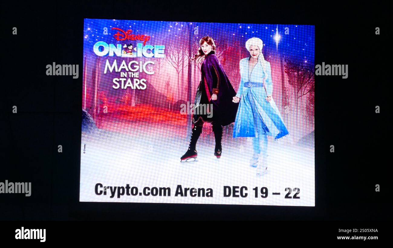 Los Angeles, California, USA 21st December 2024 Disney on Ice Magic in the Stars Marquee at ...
