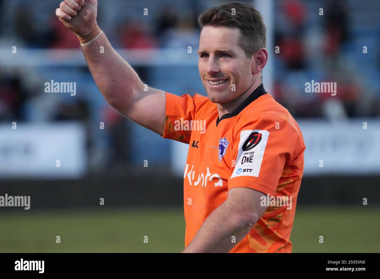 Spears' Bernard Foley during the 2024-25 Japan Rugby League One match ...
