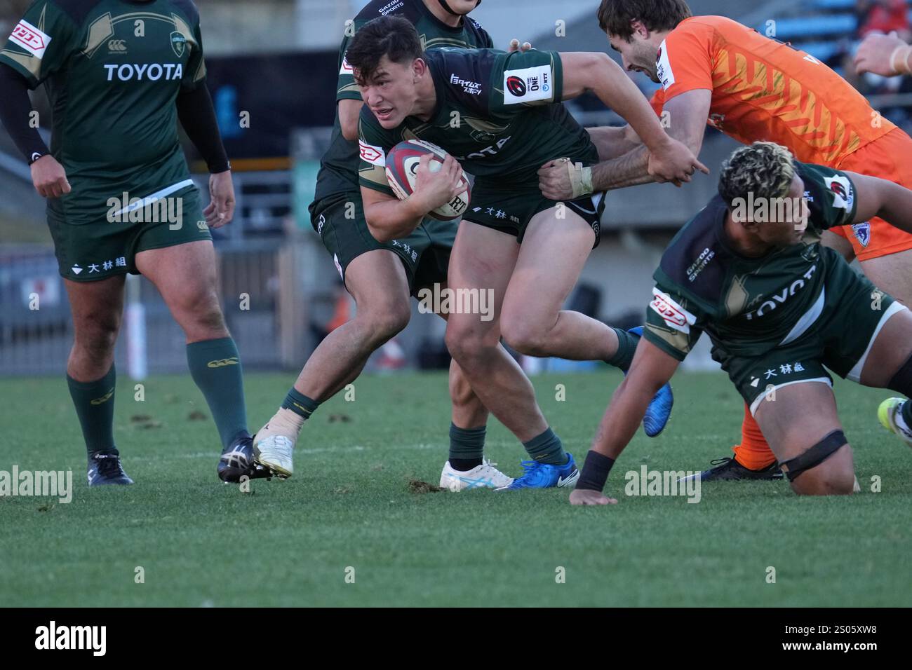 Verblitz's Joseph Manu during the 2024-25 Japan Rugby League One match ...