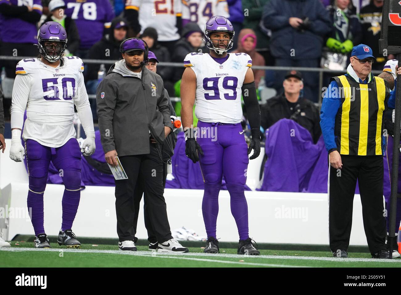 Minnesota Vikings defensive tackle Levi Drake Rodriguez (50) and ...