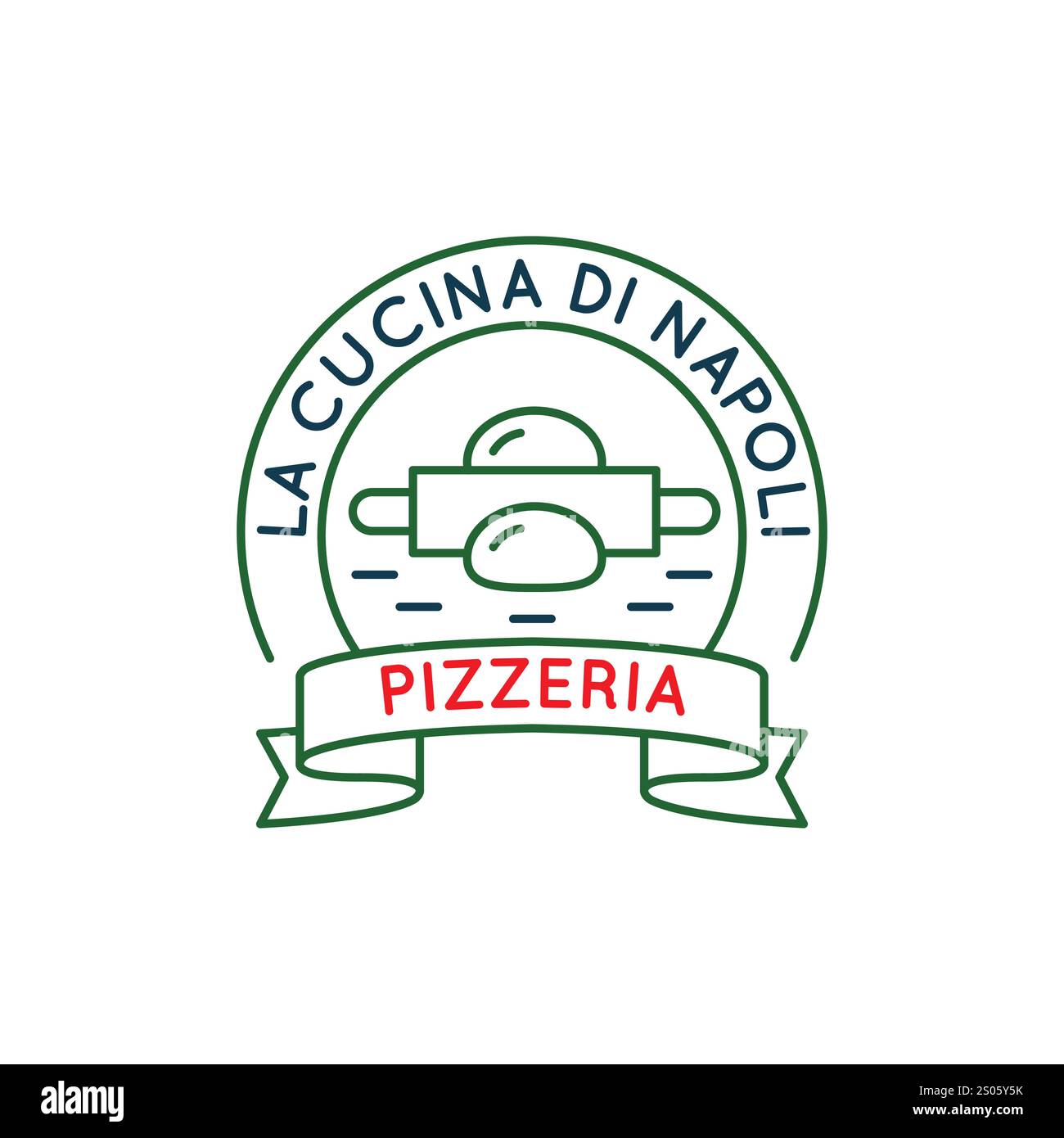Simple Logo with Pizzeria Napoli icon Stock Vector Image & Art - Alamy