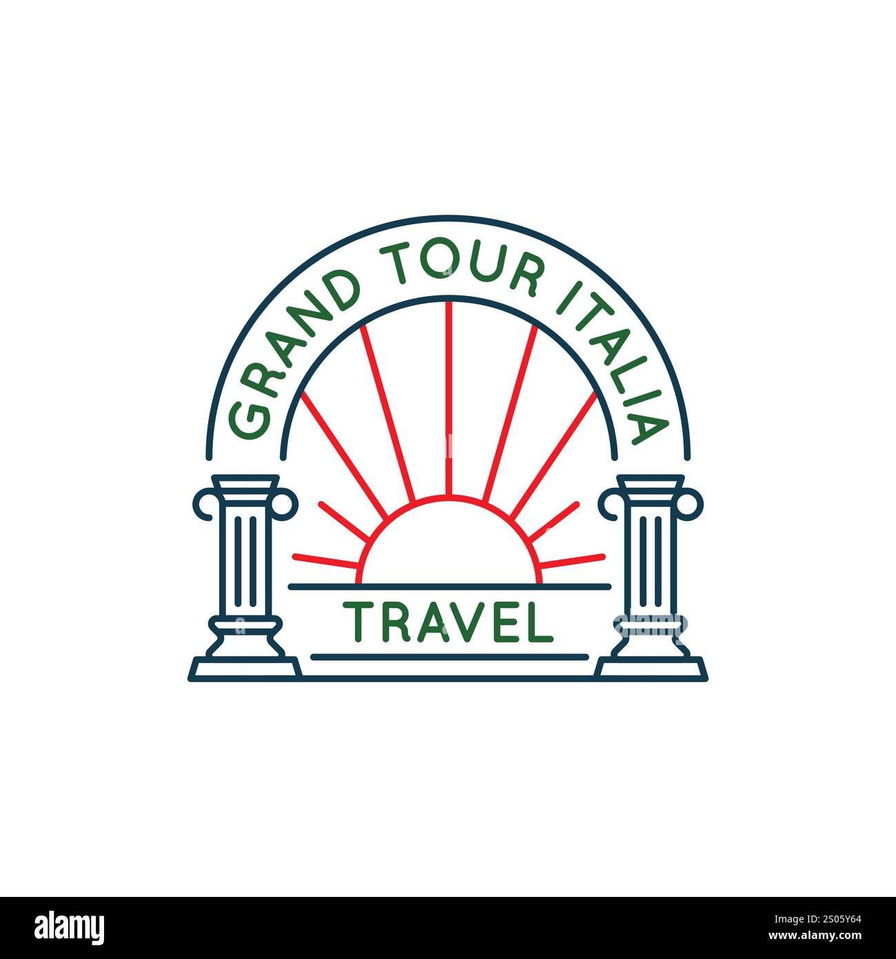 Simple Logo with Tour Italia Travel icon Stock Vector Image & Art - Alamy