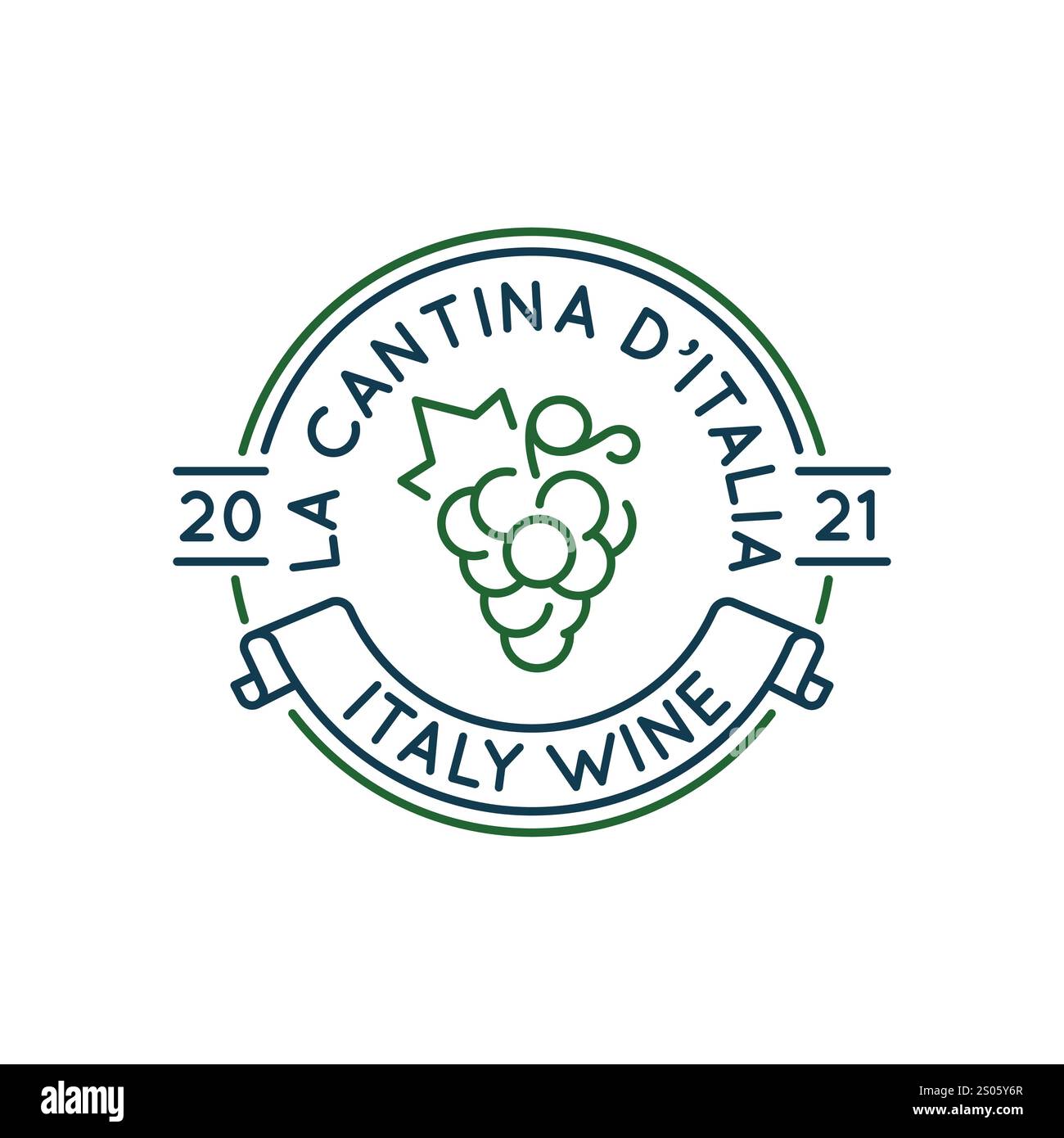 Simple Logo with Italy wine icon Stock Vector Image & Art - Alamy