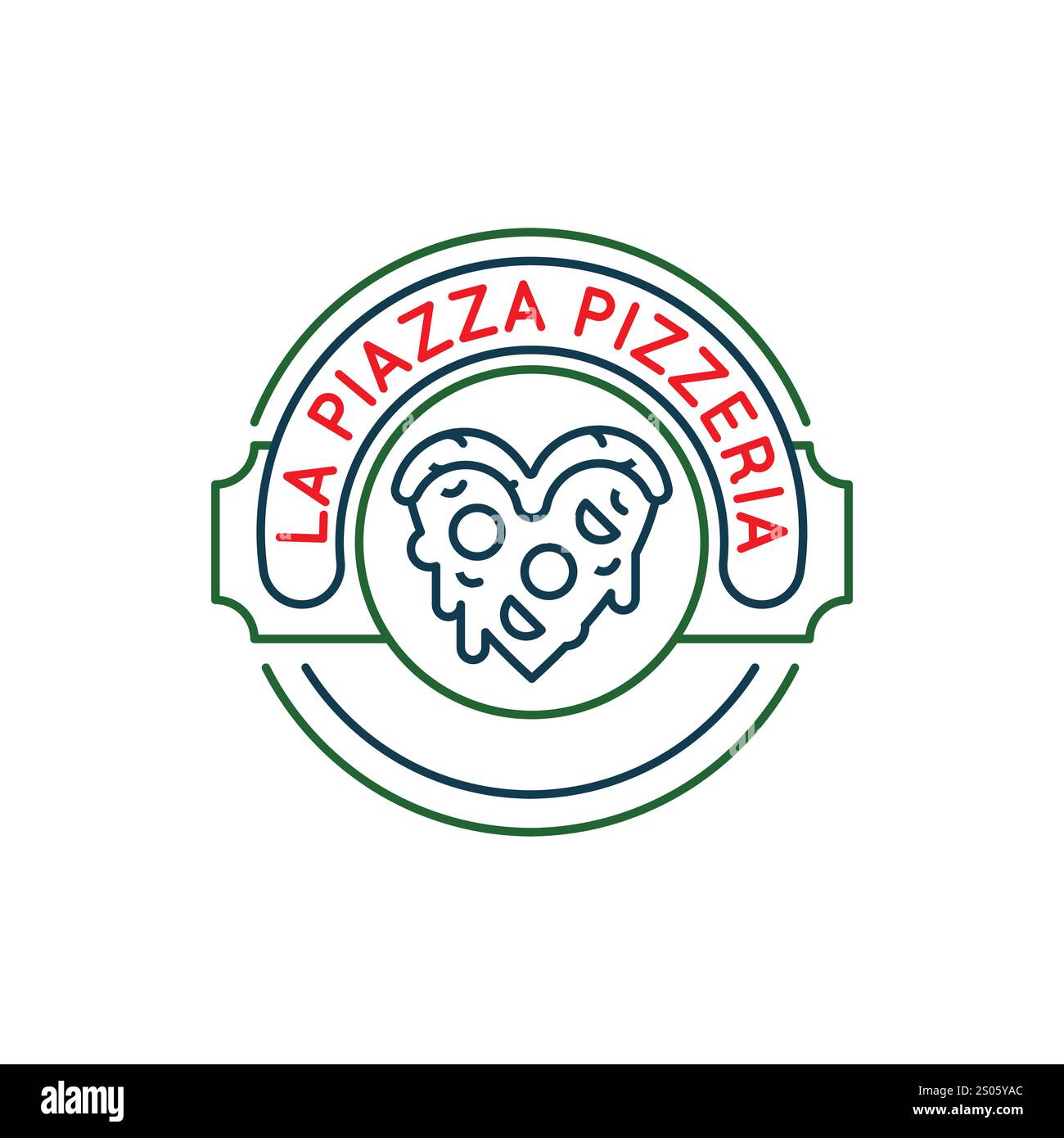 Simple Logo with Pizzeria icon Stock Vector Image & Art - Alamy