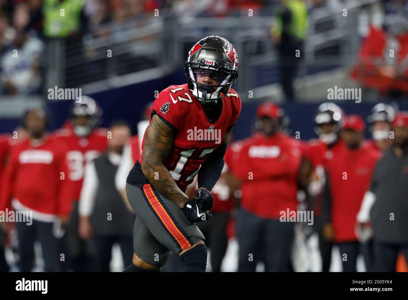 Tampa Bay Buccaneers wide receiver Sterling Shepard (17) lines up for ...