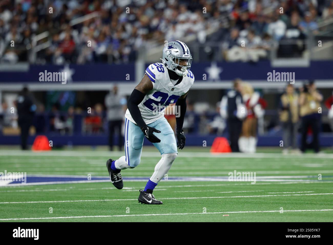 Dallas Cowboys defensive back Malik Hooker (28) looks to defend during ...