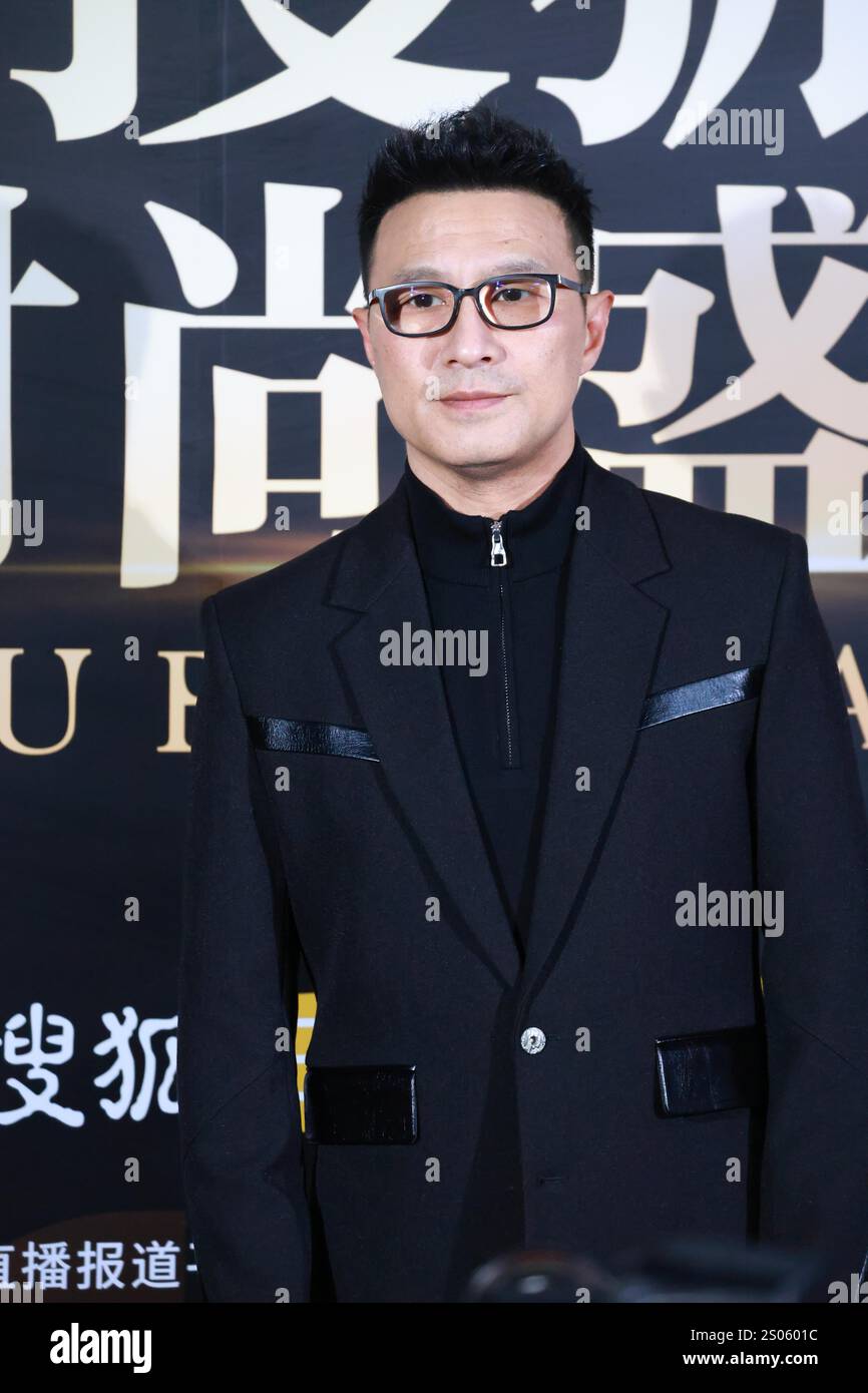 Chinese rock musician Wang Feng attends an activity in Beijing, China ...