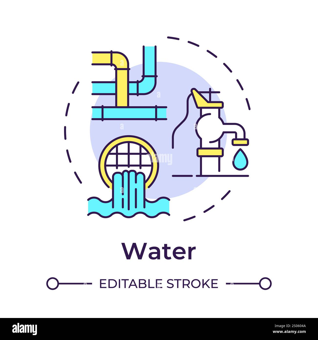 Water multi color concept icon Stock Vector Image & Art - Alamy