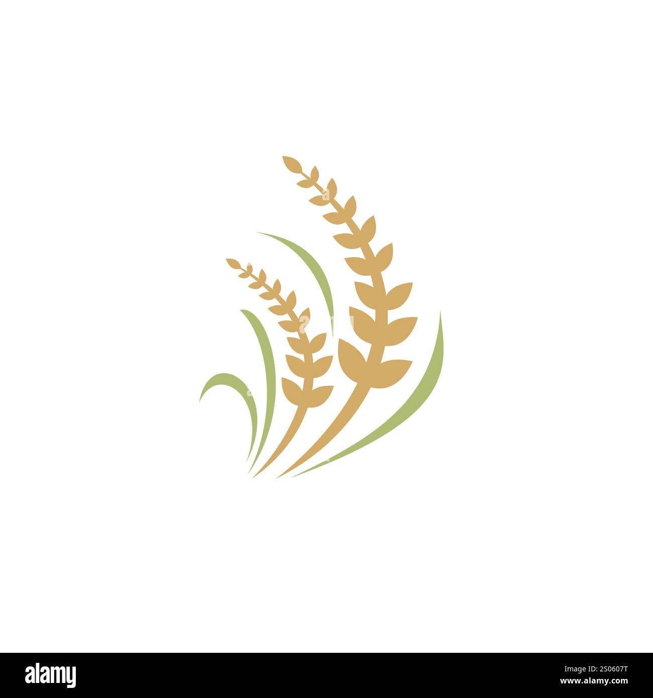 Rice icon vector. grain food and organic natural agriculture vector ...