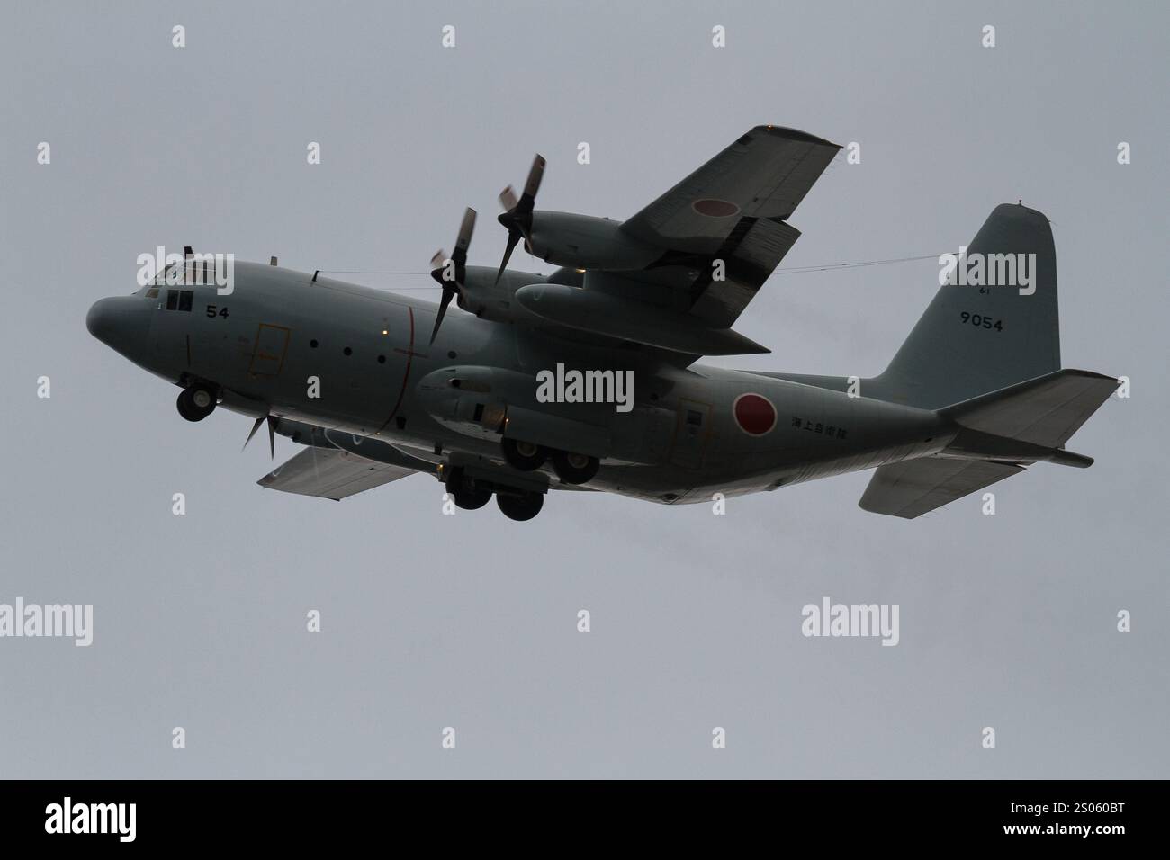 A Lockheed C-130R Hercules military transport aircraft with the ...