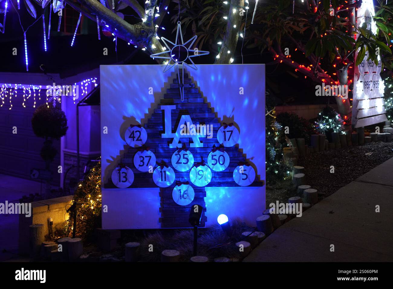 Monterey Park, United States. 24th Dec, 2024. A Christmas display ...