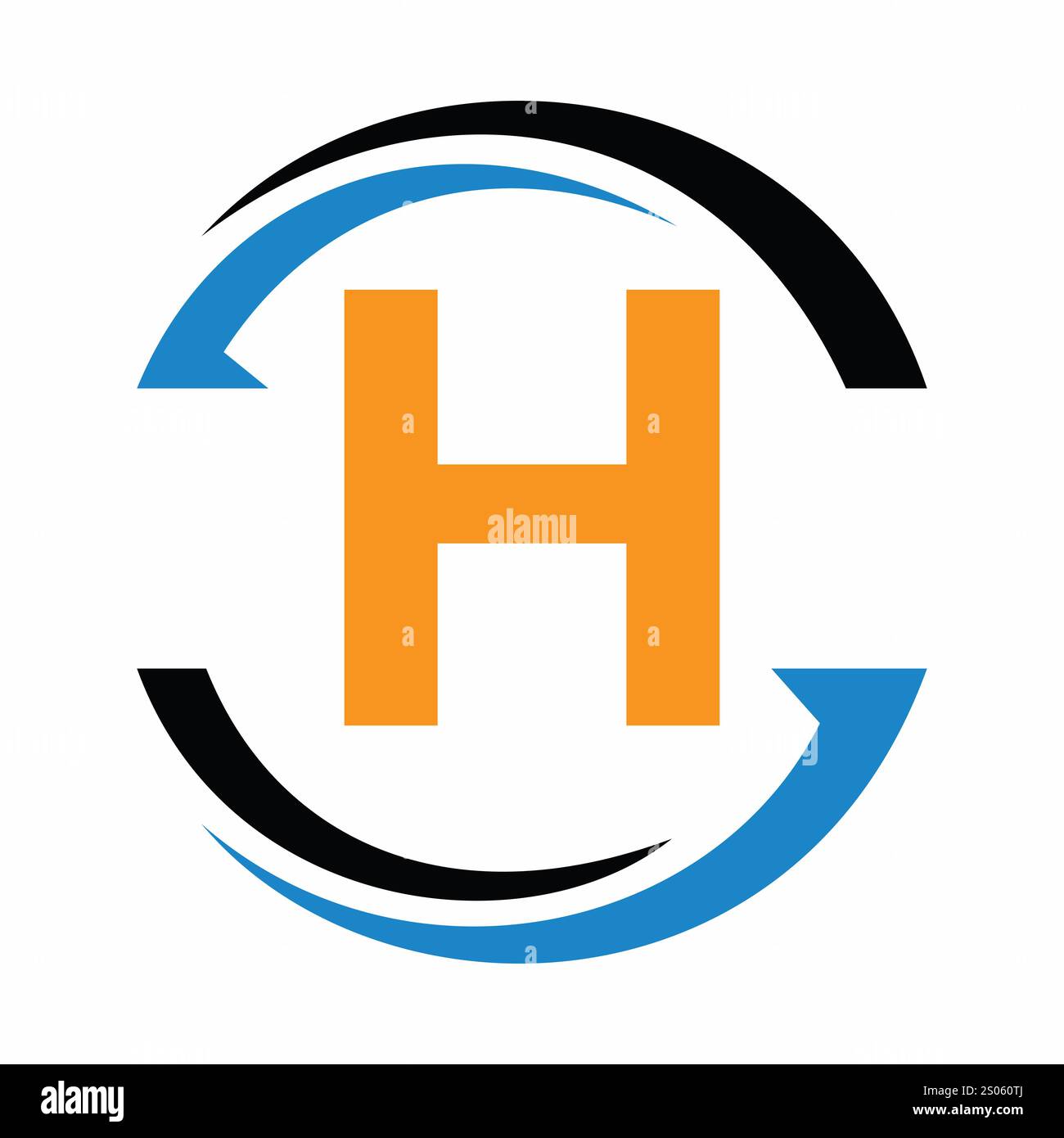 Initial Monogram H Logo Design. Business And Company Symbol Vector ...