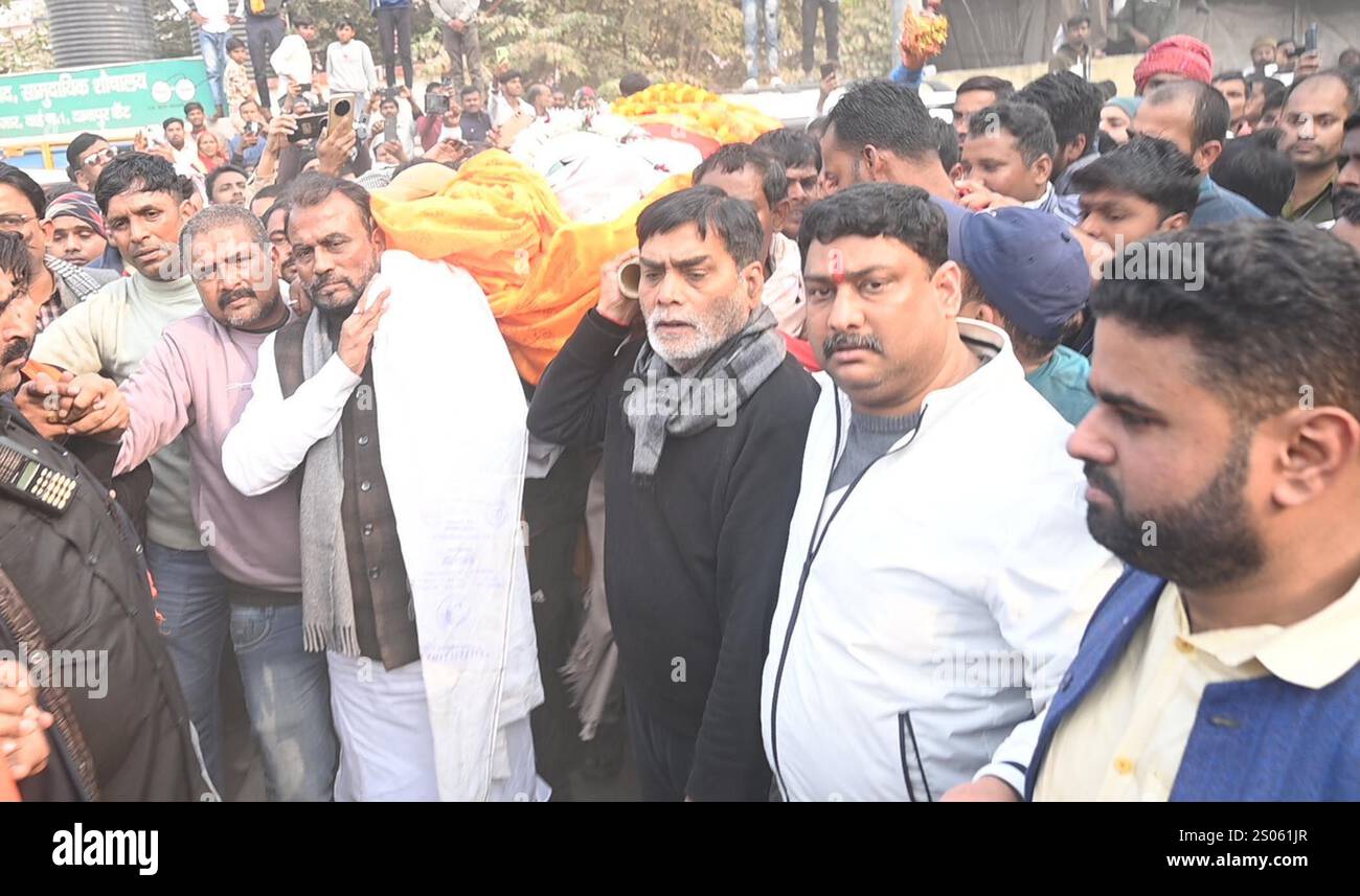 PATNA, INDIA - DECEMBER 24: BJP leader Ramkripal Yadav, JDU leader ...