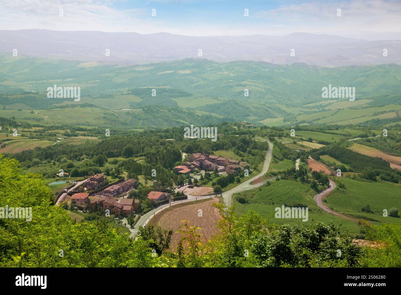 Tuscany Landscape. Suburbs of Radicofani town, Italy Stock Photo - Alamy