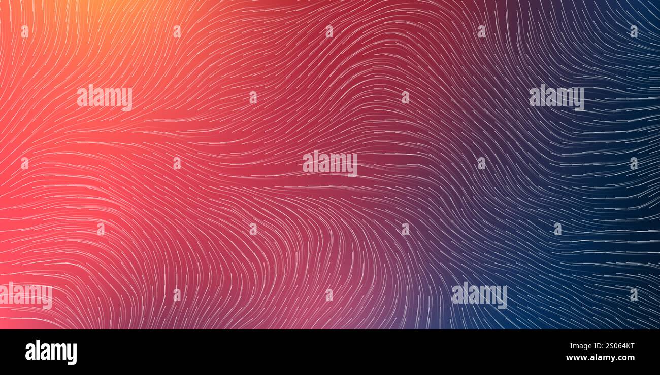 White Moving, Flowing Stream of Curving, Wavy Lines - Digitally ...