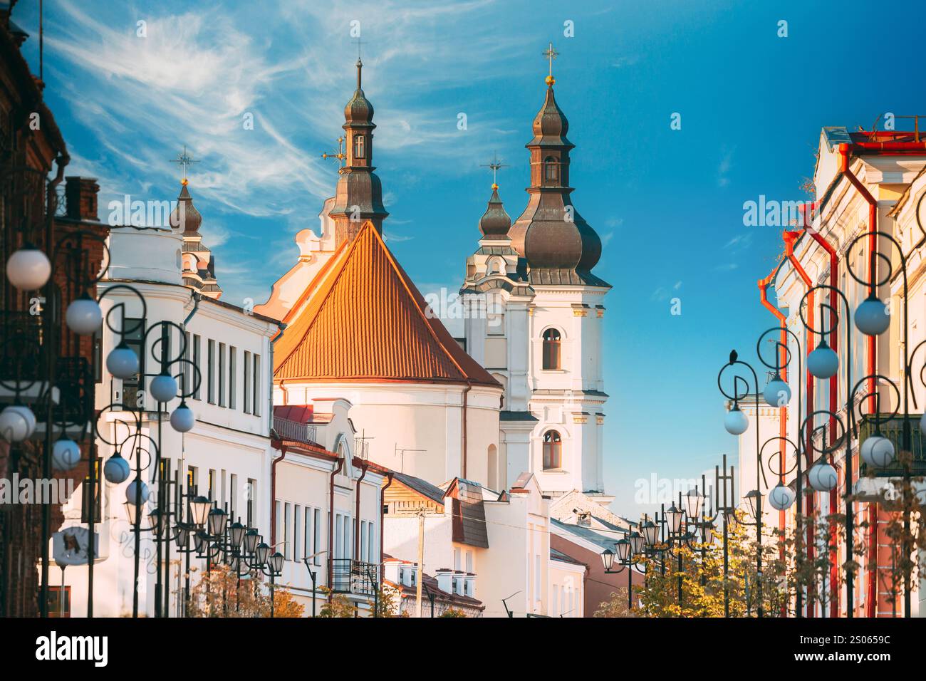Pinsk, Brest Region, Belarus. Cathedral Of Name Of The Blessed Virgin ...