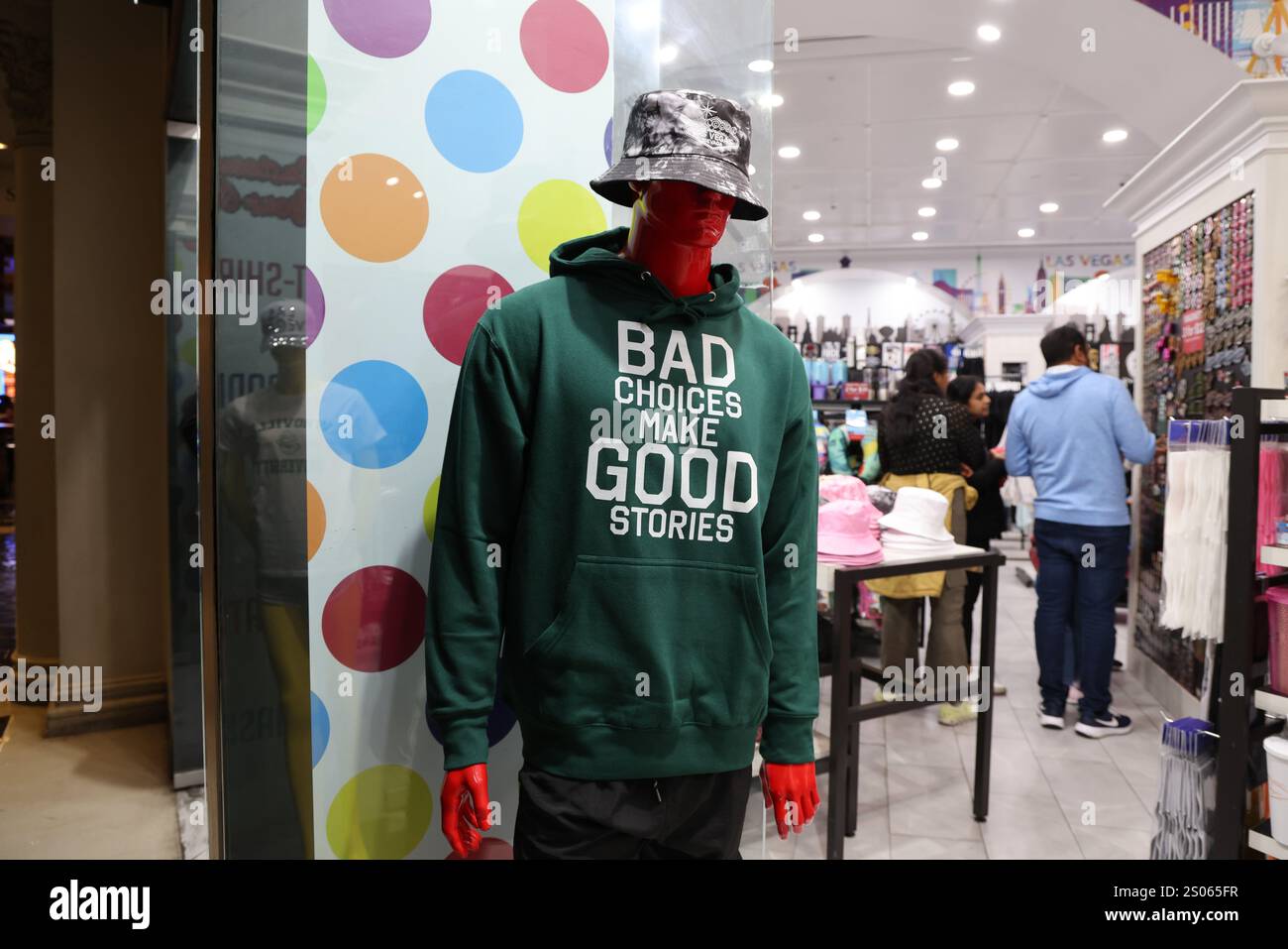 Las Vegas, Nevada, U.S.A. 24th Dec, 2024. A Mannikan caught red-handed ...