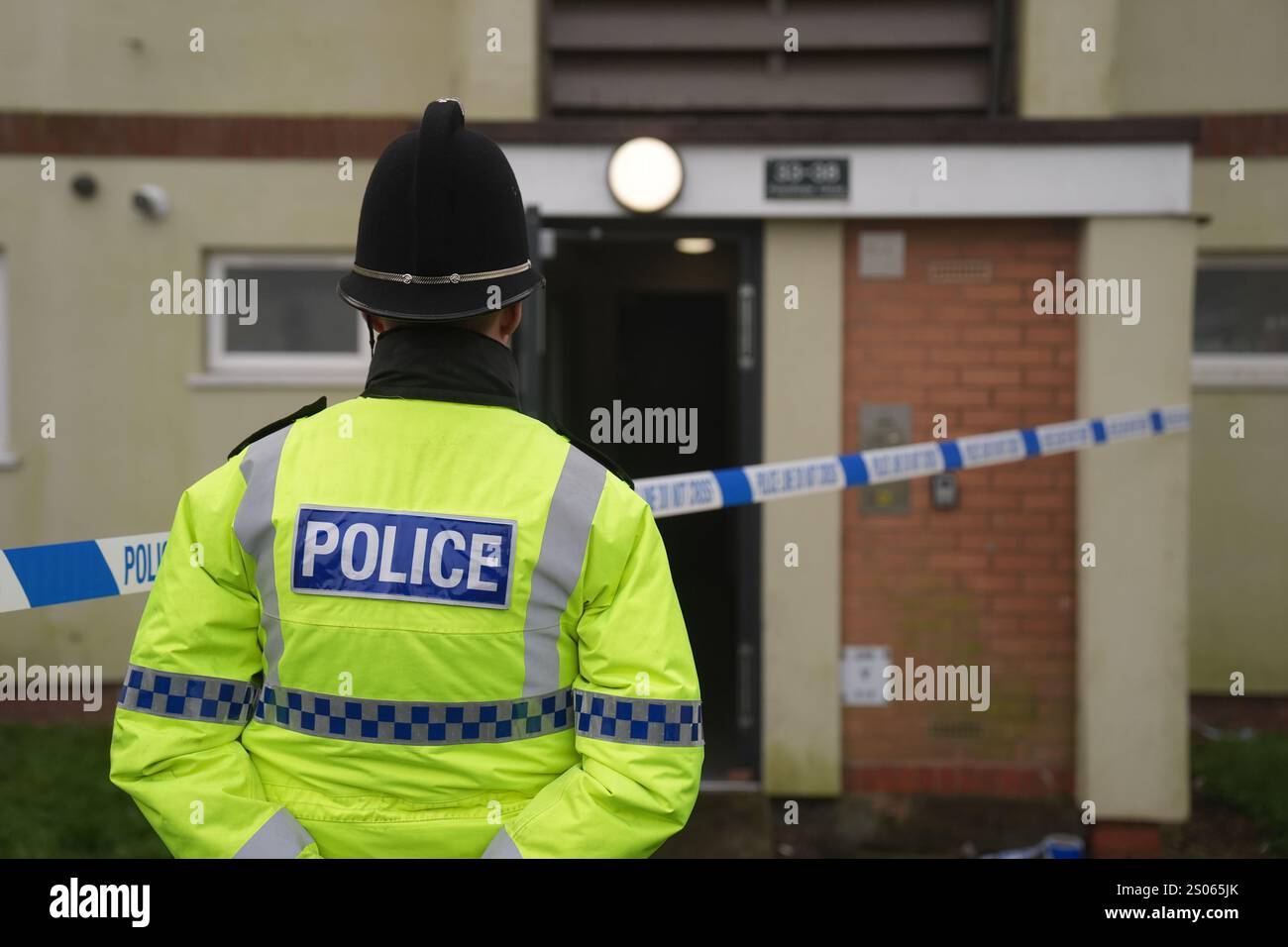 Police at the scene on Fownhope Close in Redditch, Worcestershire ...