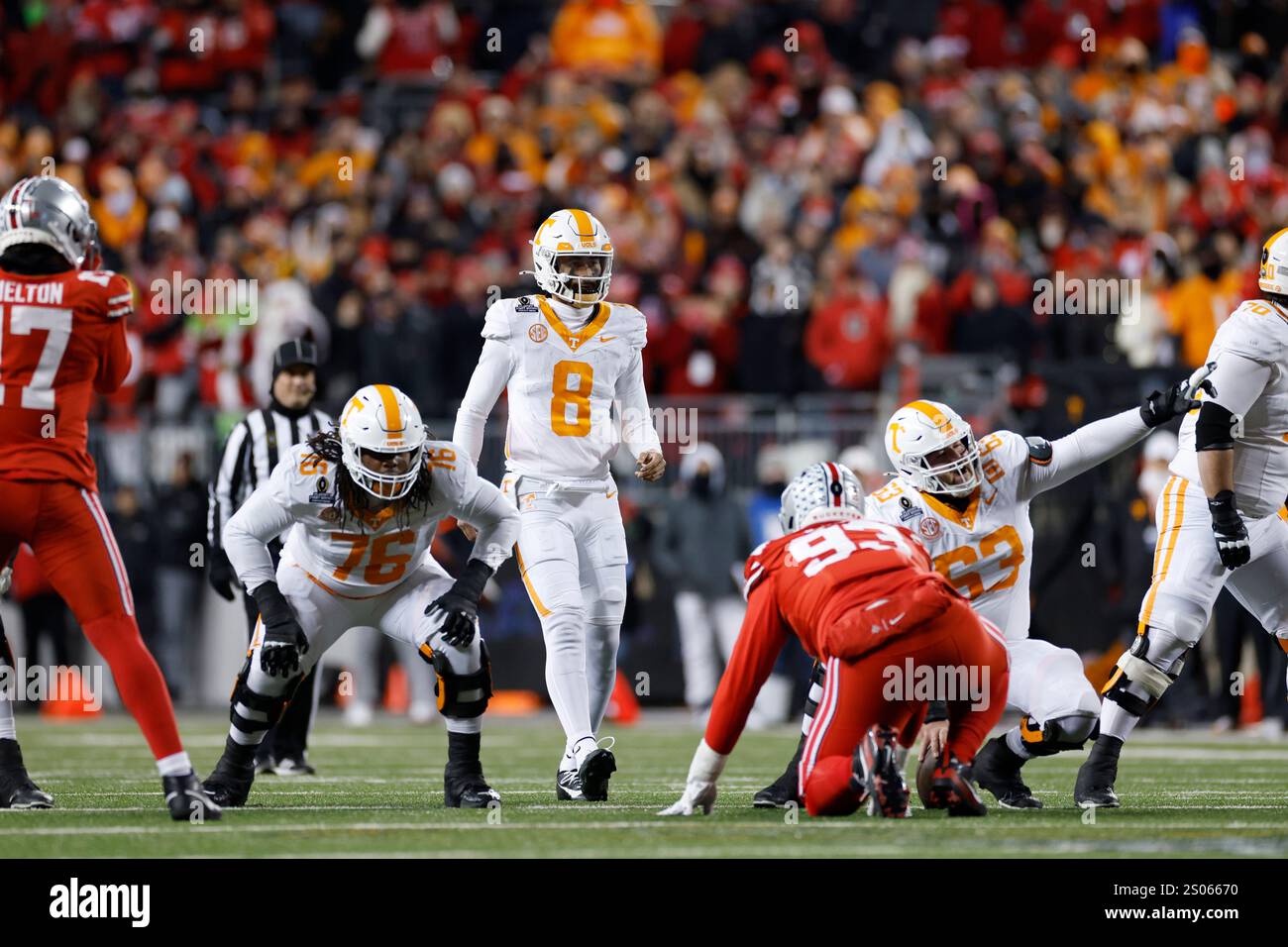 COLUMBUS, OH - DECEMBER 21: Tennessee Volunteers quarterback Nico ...