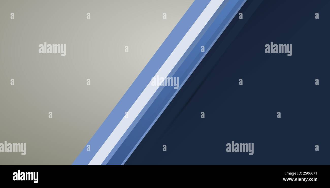 Modern Style Slanted Thick Dividing Line, Minimal Grey and Blue Colored ...