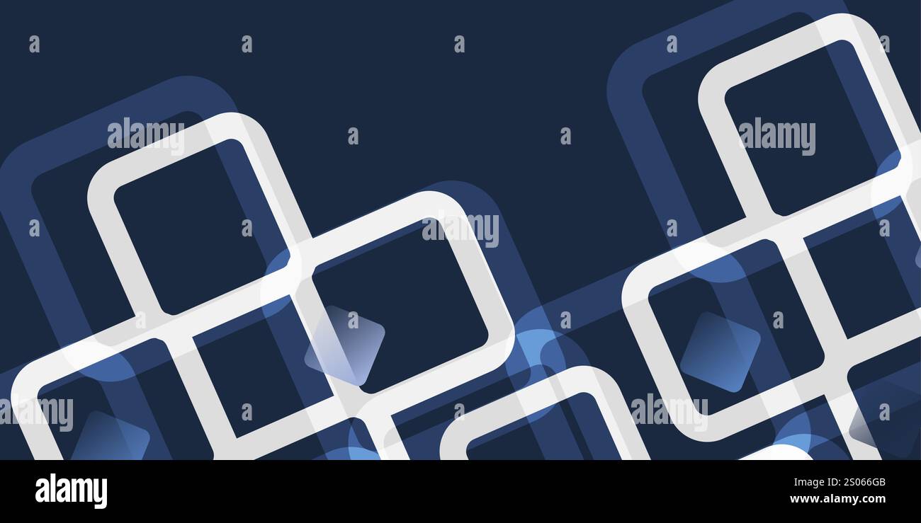 Blue and White Translucent Geometric Shapes - Abstract Background ...