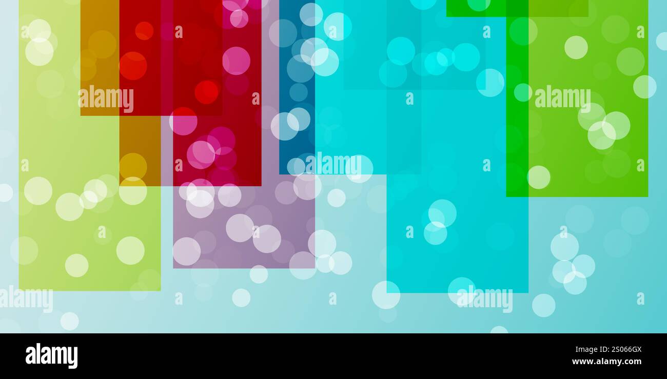 Rectangles with Transparent Spots, Riso Print Effect Graphics for ...