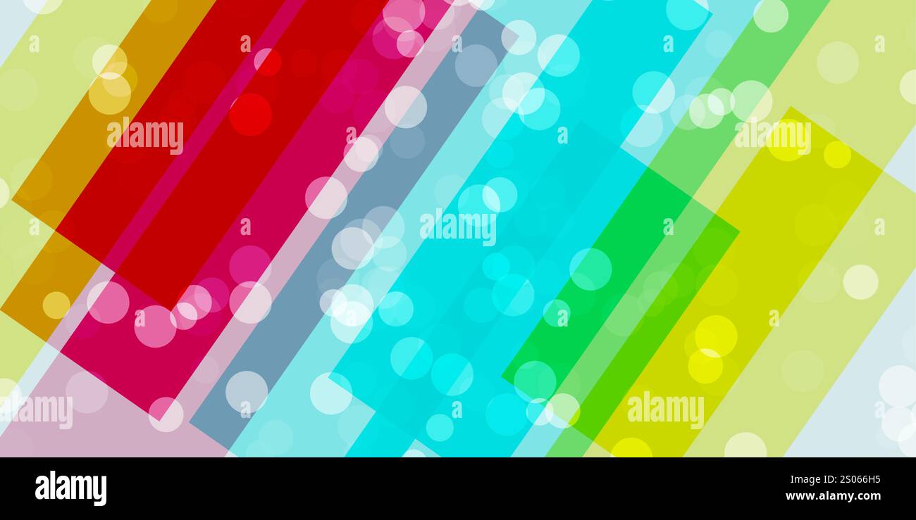 Rectangles with Transparent Spots, Riso Print Effect Graphics for ...