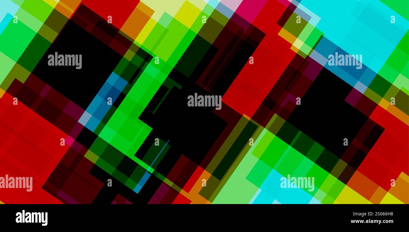 Slanted Rectangles with Riso Print Effect - Graphic Element for Fabric ...