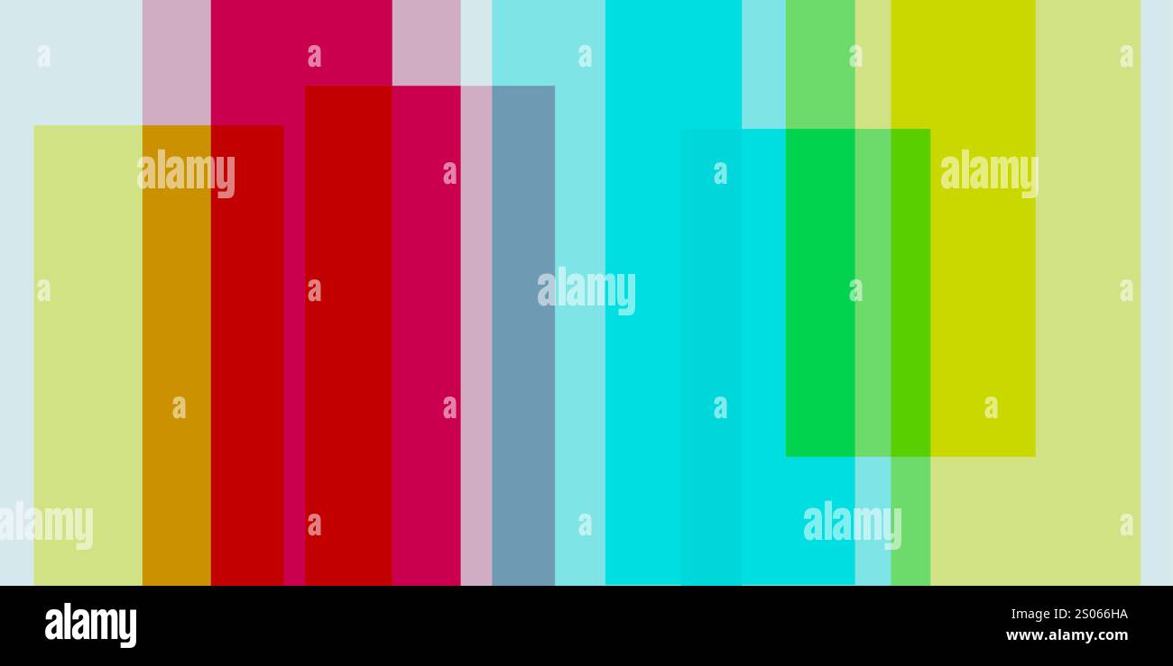 Multi Layer Rectangles with Riso Print Effect - Graphic Element for ...