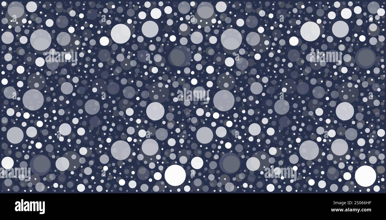 Abstract Overlapping Circles, Spotted Pattern, Spots with Random Sizes ...