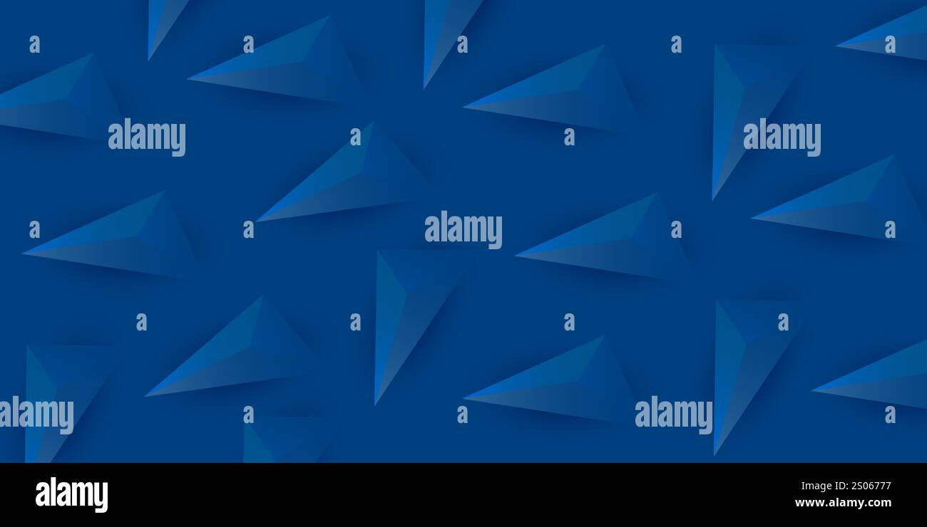 Lots of Dark Blue Triangle and Diamond 3D Shapes Texture - Geometric ...