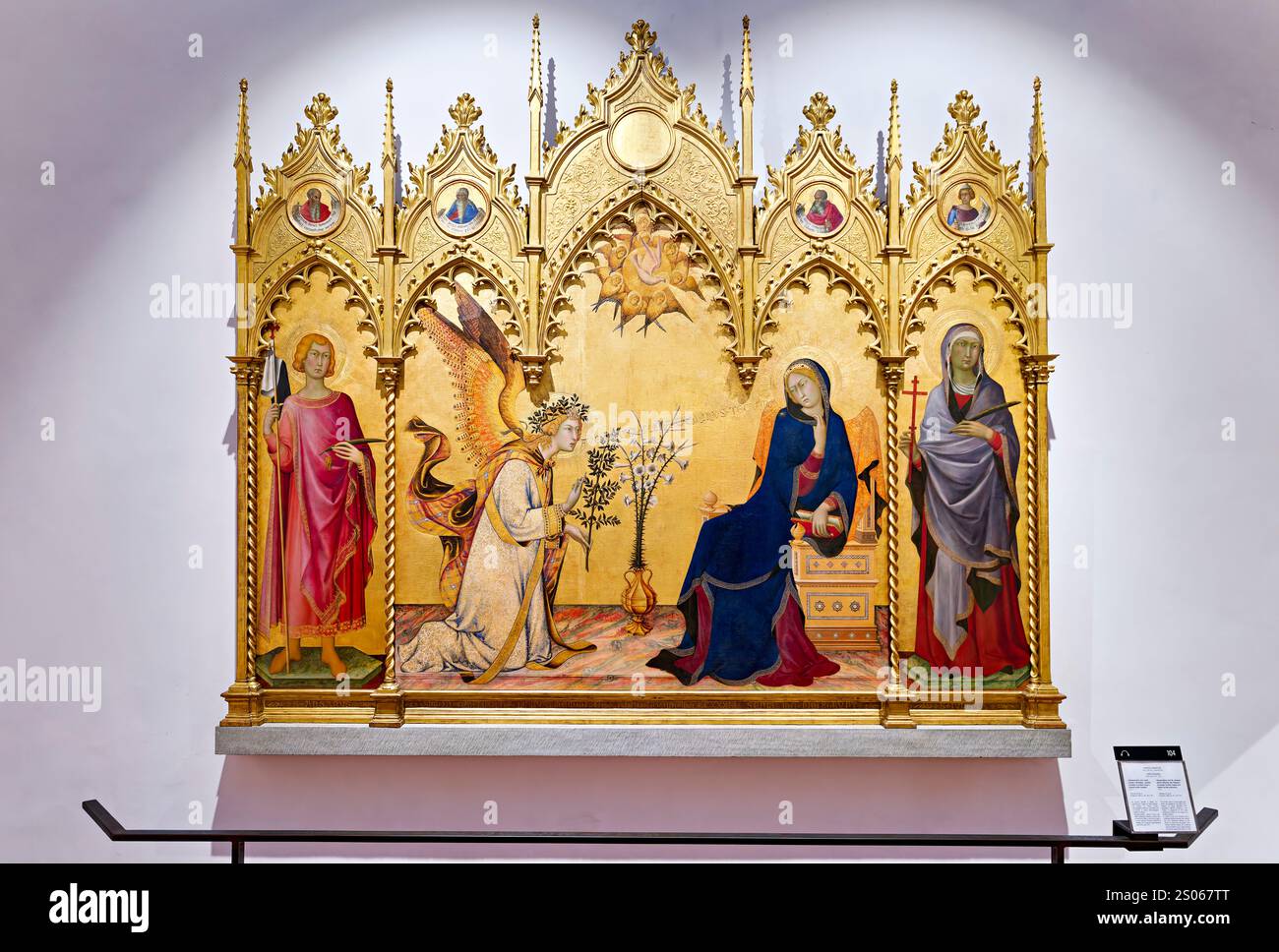 Florence Tuscany Italy. Uffizi Gallery. Simone Martini. Annunciation ...