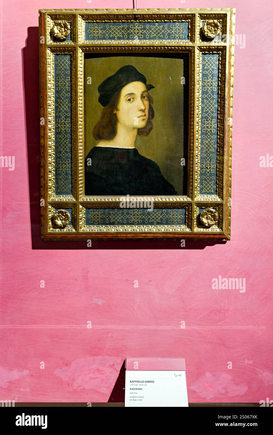 Florence Tuscany Italy. Uffizi Gallery. Raffaello Sanzio. Self Portrait ...