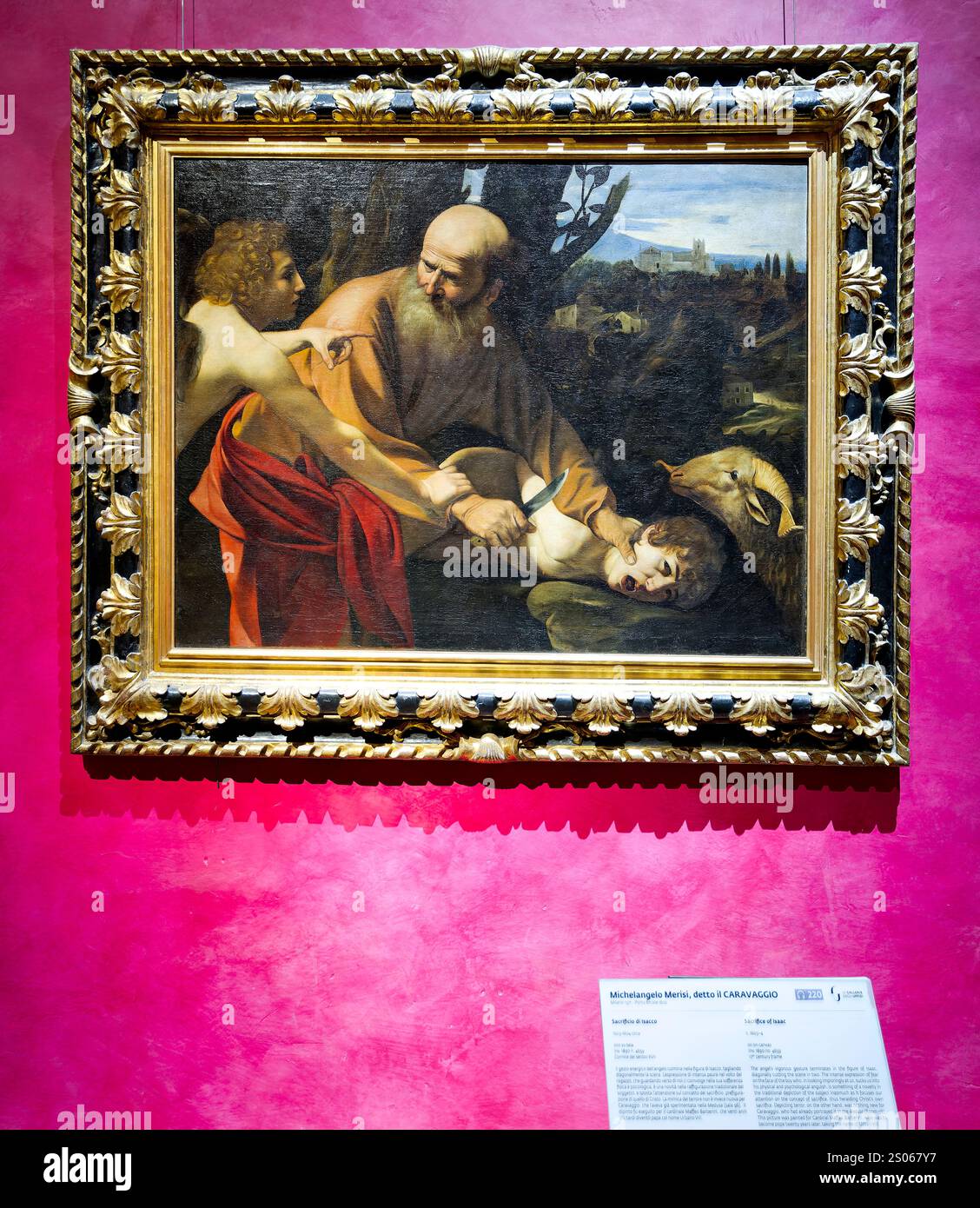 Florence Tuscany Italy. Uffizi Gallery. Caravaggio. Sacrifice of Isaac ...