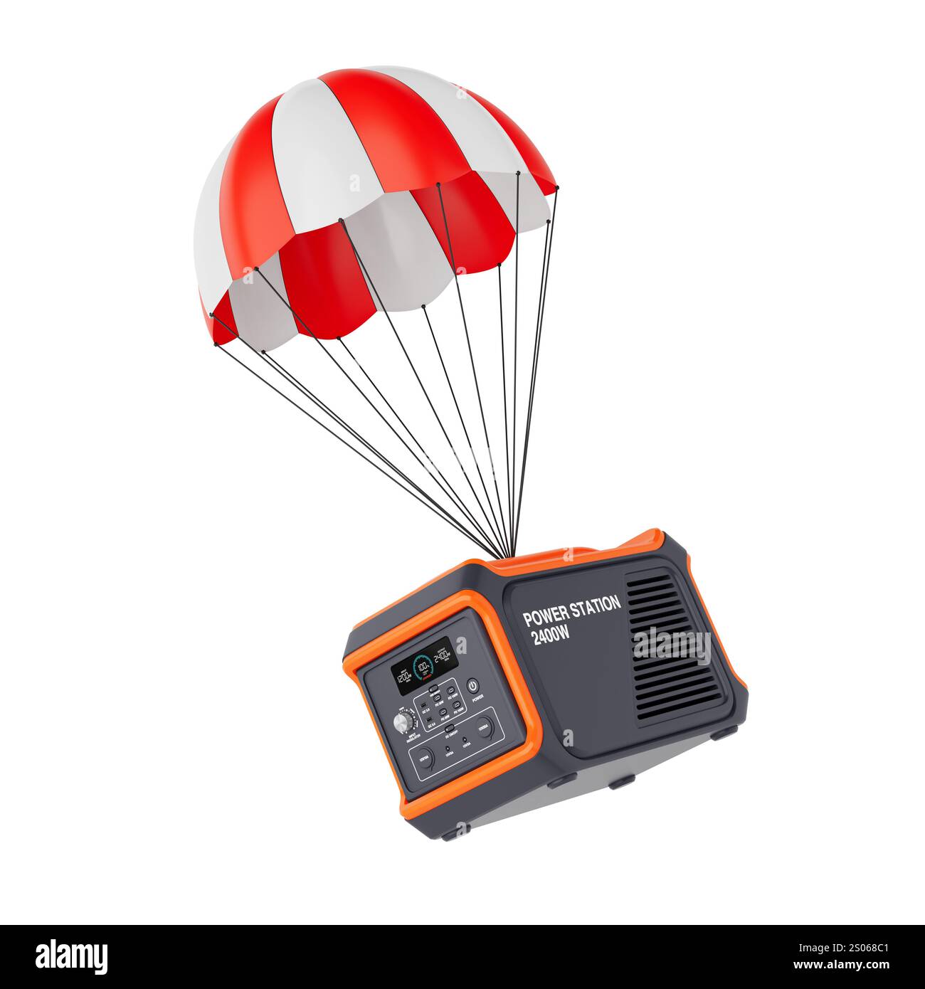 High Capacity Portable Power Generator Station Descends Down by ...